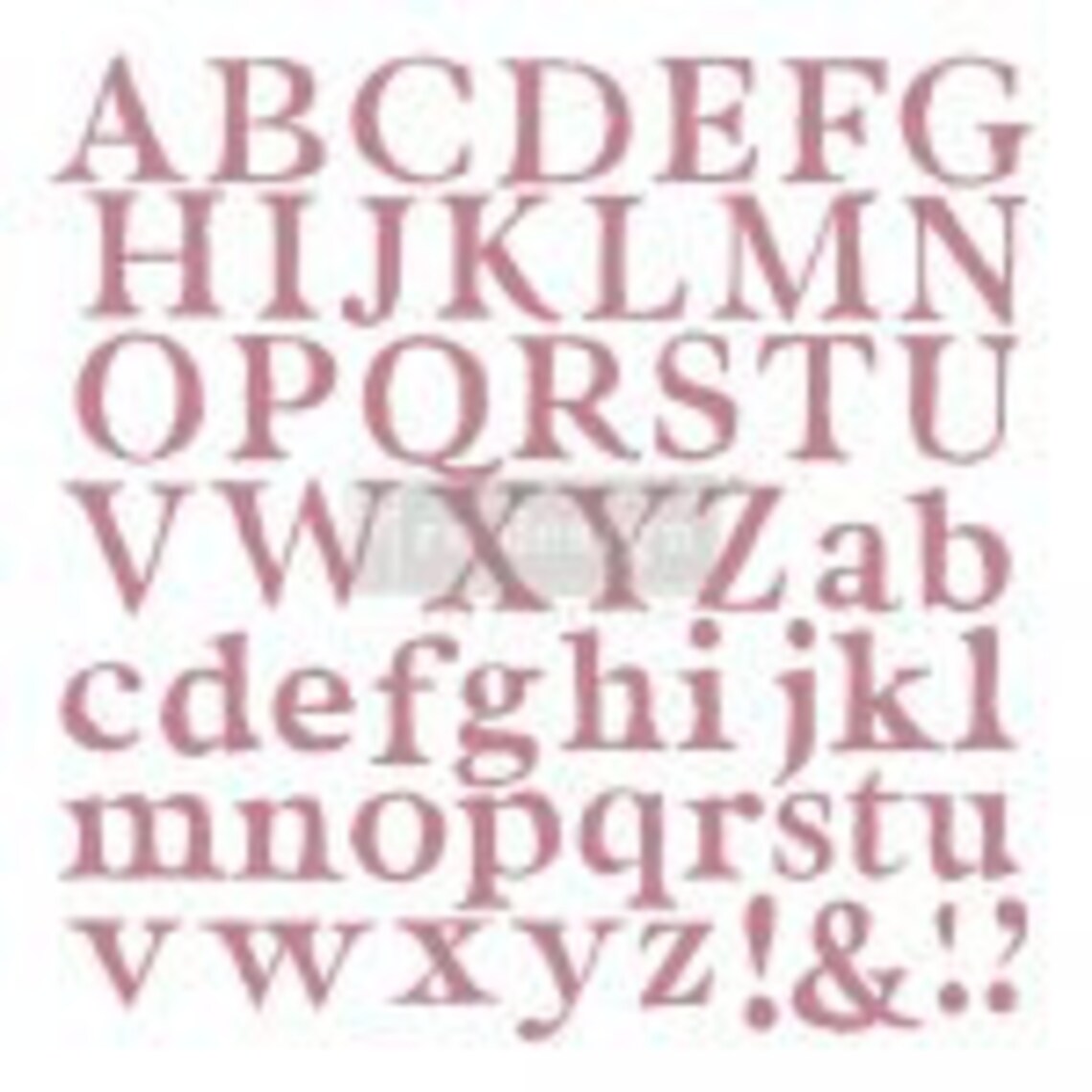 Alpha Stamp Redesign Decor Clear-Cling Stamp 12 x | Etsy