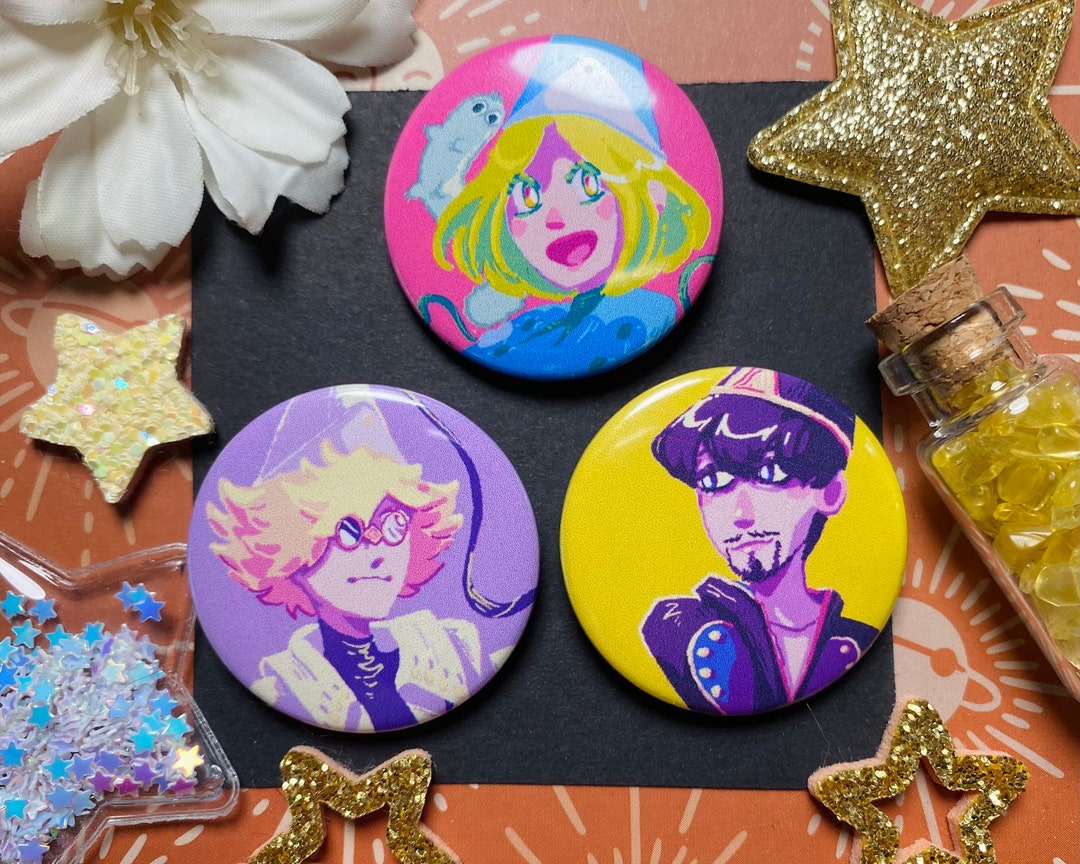 Witch Hat Atelier Coco, Qifrey, & Olruggio 1.25 Inch Button Pin - Etsy
