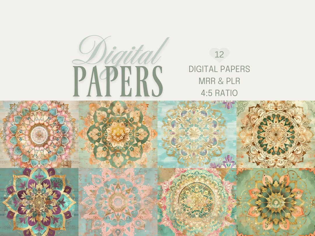 Digital Paper Packs, Paper Bundle, Scrapbooking, Paper Crafts, Junk ...