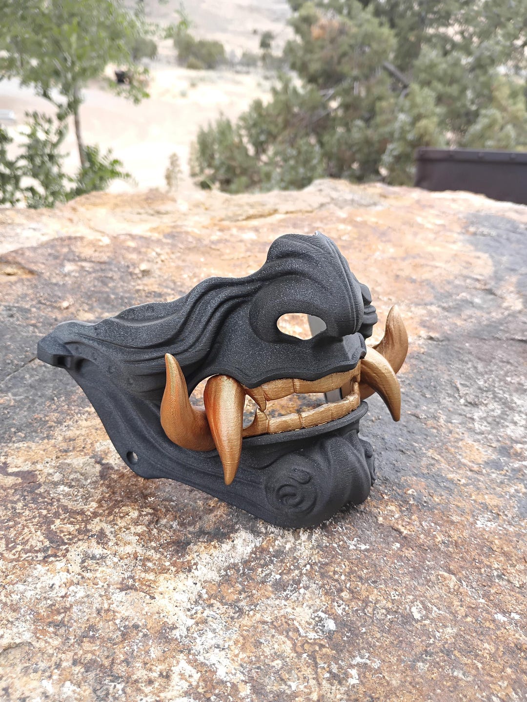 Custom Japanese Oni Mask, Cosplay Costume, Wall Art - Etsy