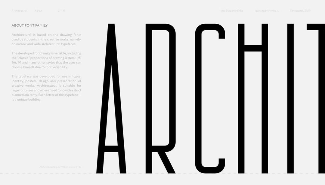 Architectural Font | Architectural Fountain | Letters for Architects ...