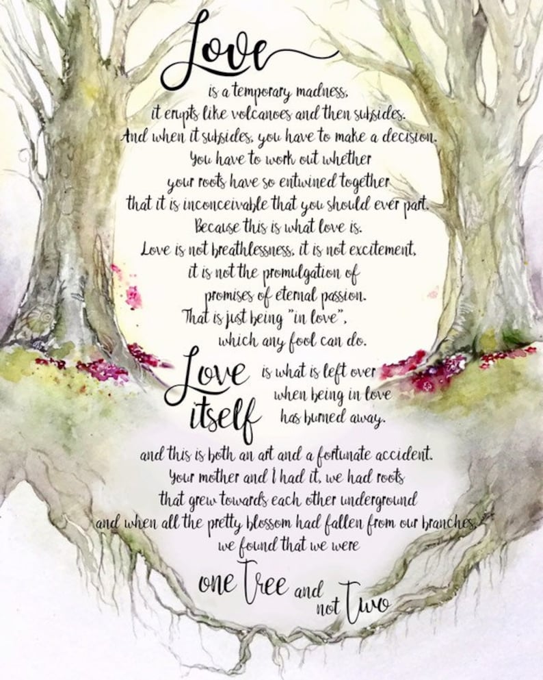 Love Poem one tree not two Corelli Mandolin Your Mother and I | Etsy