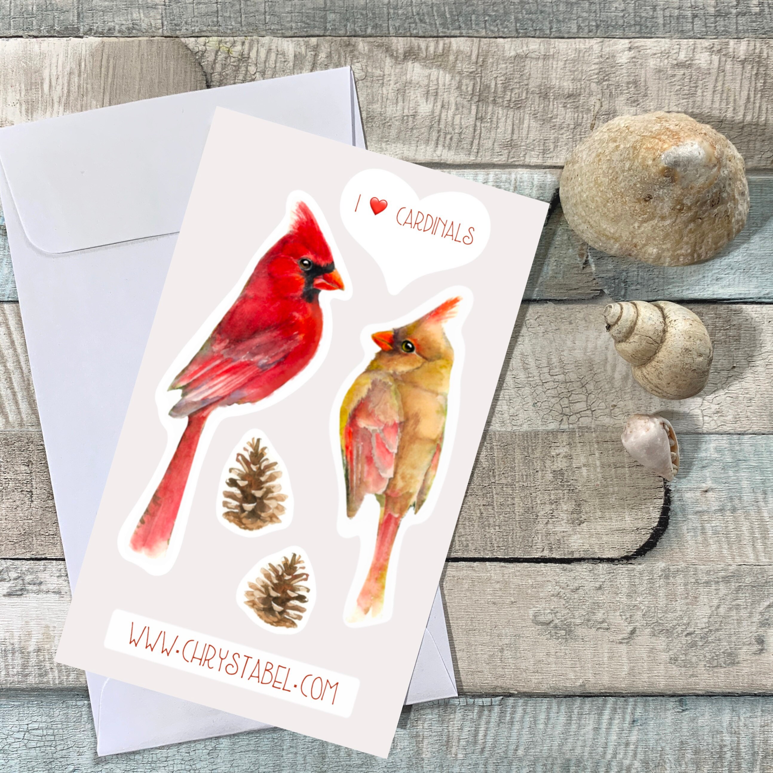 Northern Cardinal Car Decals - Etsy
