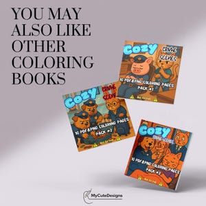 Cozy Crime Scenes Coloring Book,cute and Cozy Detectives Coloring Book ...