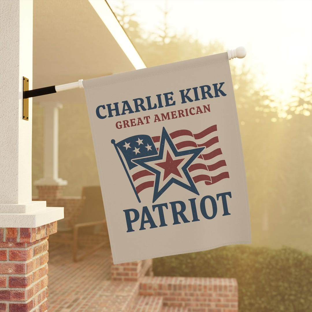 Charlie Kirk House Banner, Charlie Kirk Garden Sign, Remembering ...