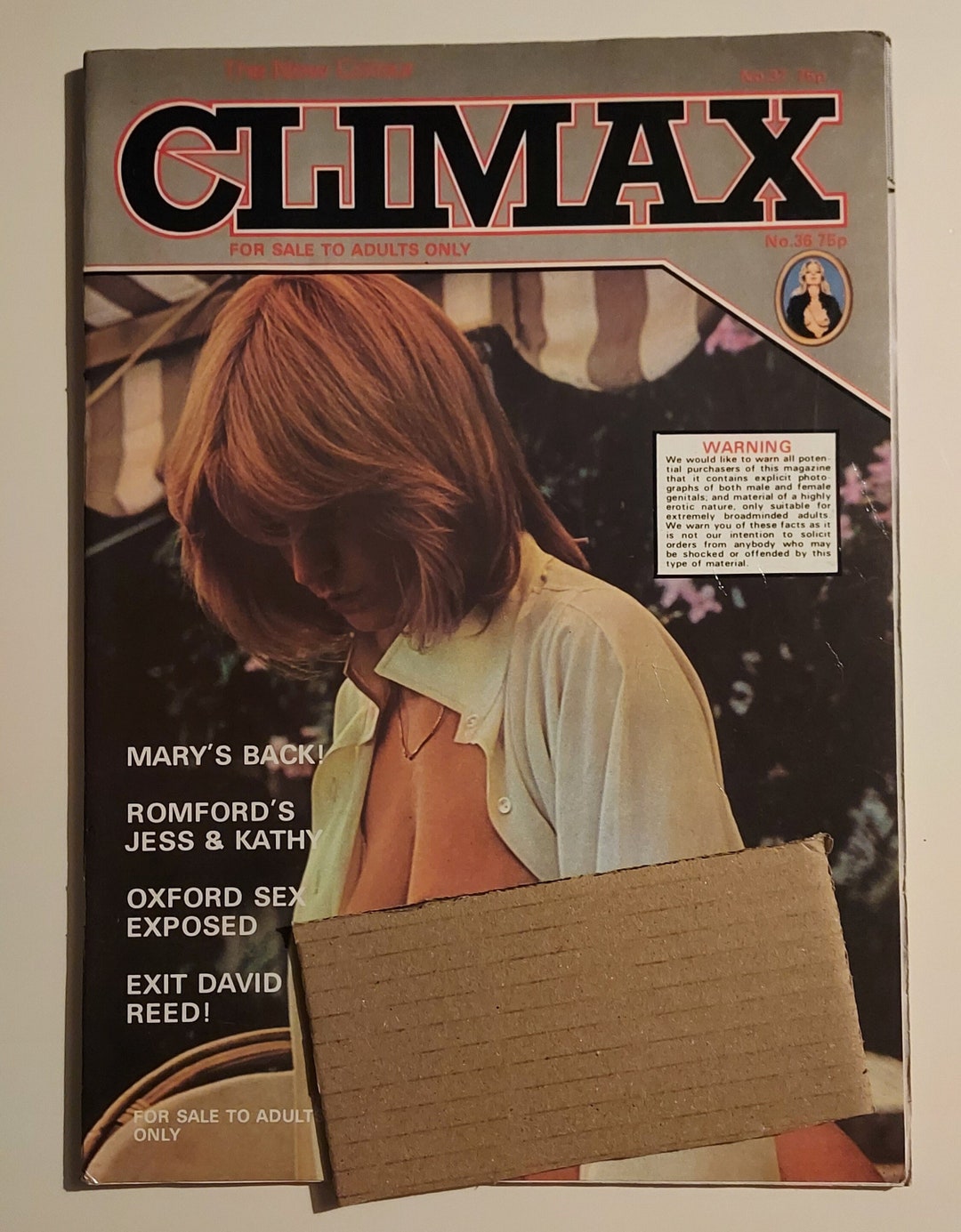 Climax RARE Vintage Retro ADULT Glamour Magazine Mary Millington Volume Climax RARE Vintage Retro ADULT Glamour Magazine Mary Millington Volume
