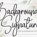 Background Signature Font (script Font) Unique Fonts - Etsy