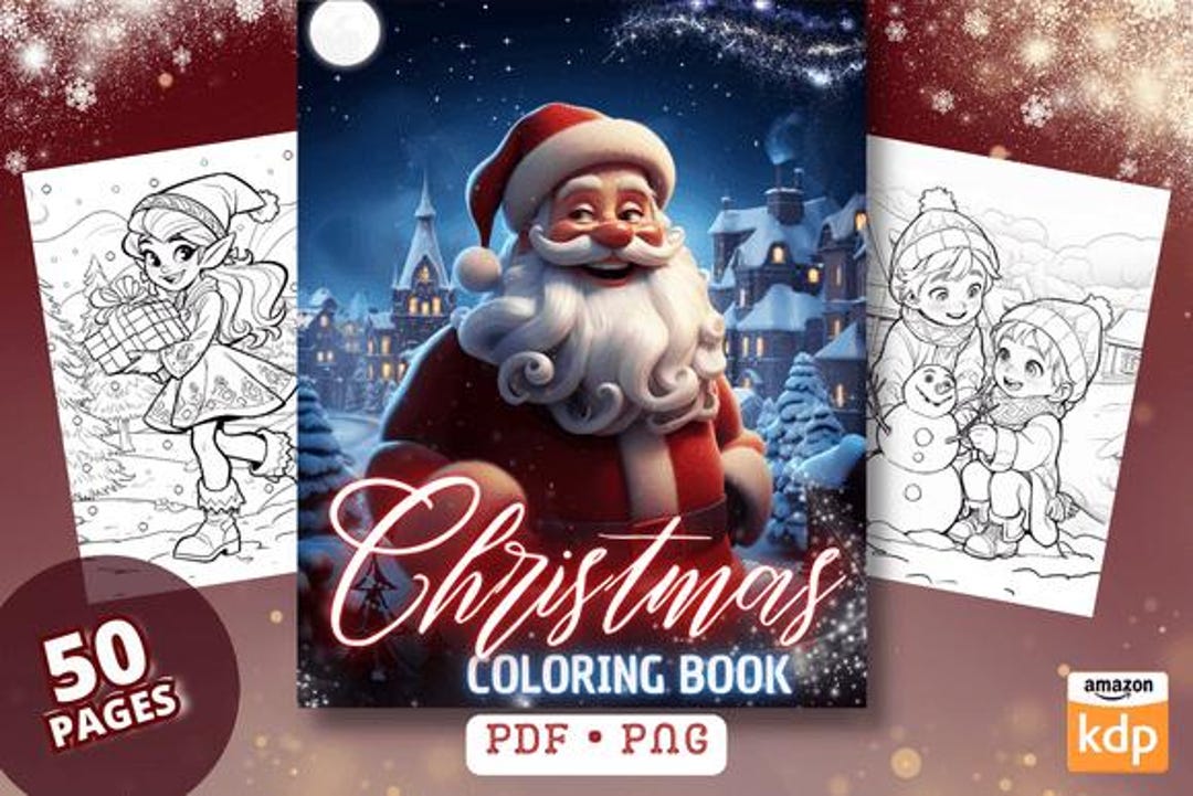 Magical Christmas Coloring Book - 50 Festive Pages for Kids! - Etsy