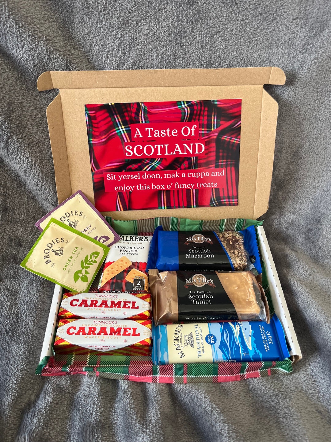 Taste of Scotland Gift Box Local Scottish Treats Snack Box Tourist ...