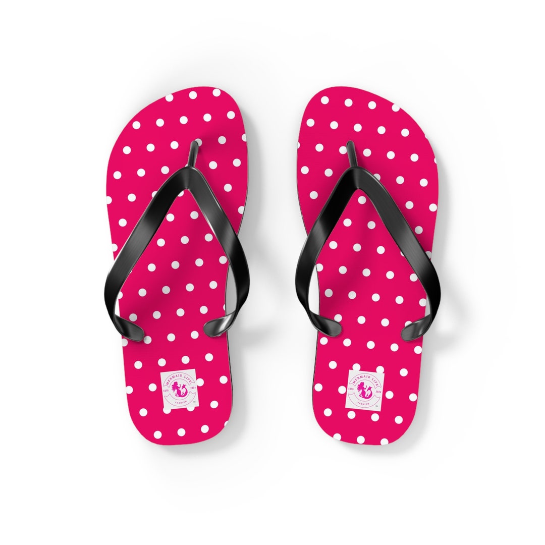 Hot Pink Flip Flops Size Small 7-8 - Etsy