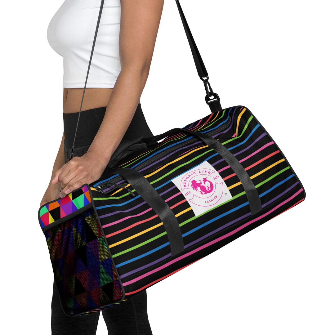 Rainbow Duffle Bag Large - Etsy