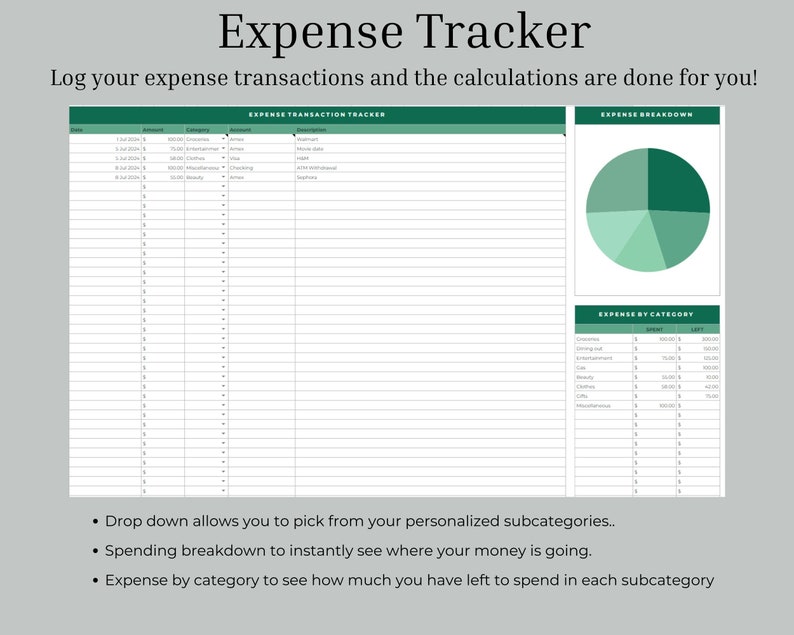 Monthly Budget Template Google Sheets | Income Tracker, Savings Tracker ...