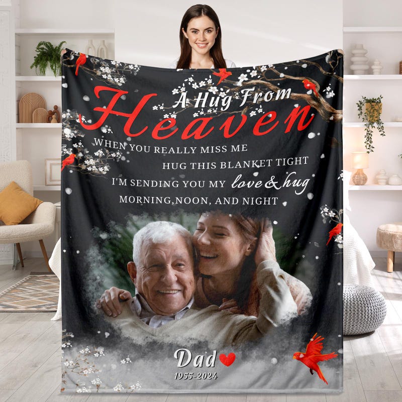 Personalized Picture Blankets in Memory of Loved Ones - Etsy