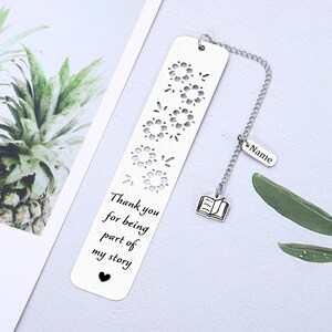 Custom Teacher Bookmark Gifts Personalized Name Bookmark Thank You ...