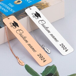 Personalized Name Bookmark Graduation Gifts Class of 2024 Senior Gifts ...