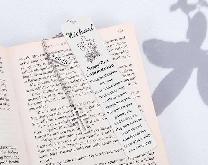 Baptism Bookmark Boy Template, Baptism Rememberance, Baptism Favors ...