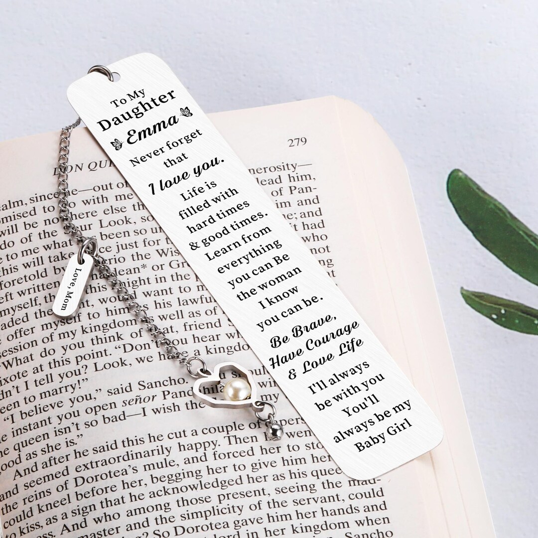 Custom Daughter Gifts From Mom Daughter Bookmarks 2025 Graduation Gifts ...