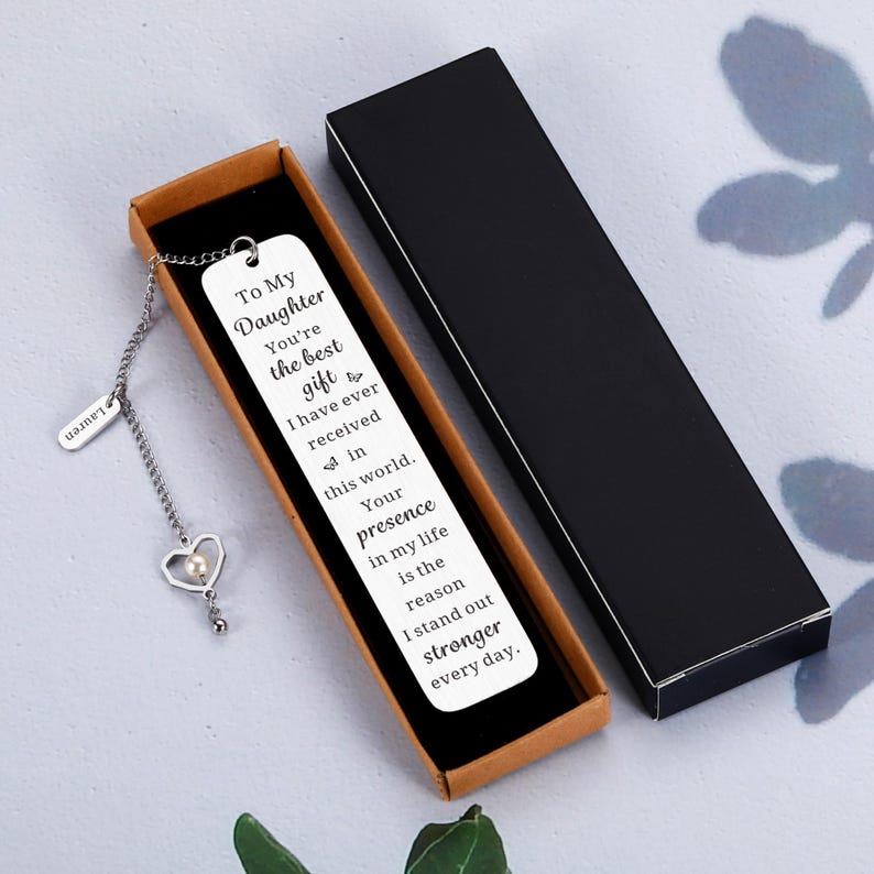 Custom Bookmark Gifts for Daughter Personalized Name Christmas Gifts ...