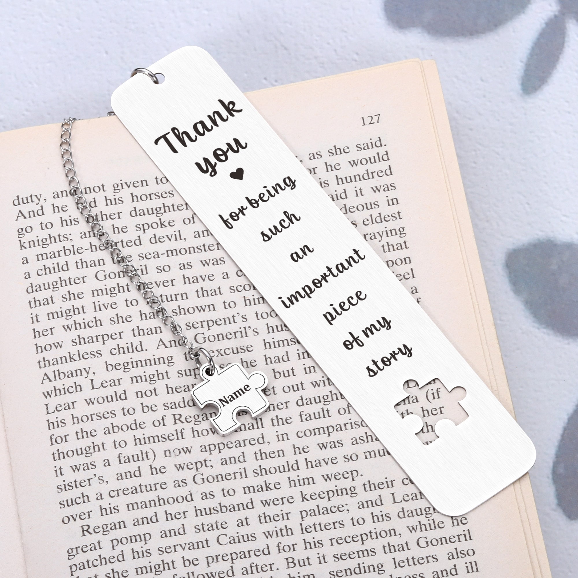 Custom Teacher Bookmark Gifts Personalized Name Bookmark Thank You ...