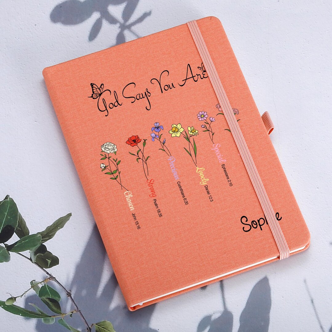 Personalized Name Notebooks for Her, Custom Motivational Notebook With ...