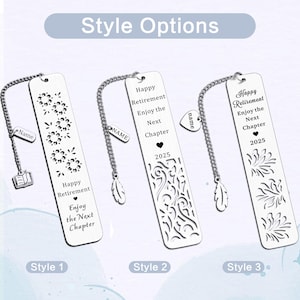 Custom Retirement Bookmark for Women Men 2026 Personalized Happy ...