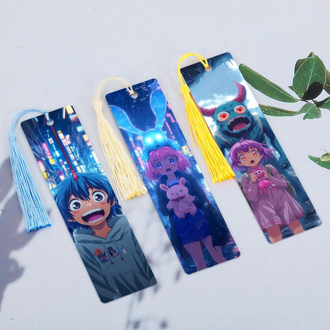 Custom Photo Bookmark, Anime Bookmark in Bulk, Themed Bookmark Gift for ...
