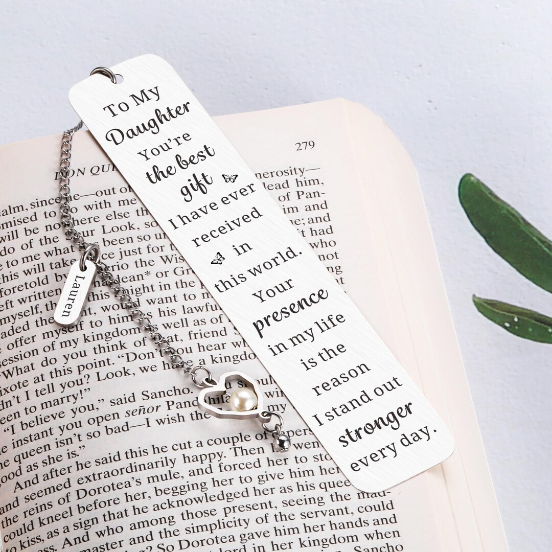 Custom Bookmark Gifts for Daughter Personalized Name Christmas Gifts ...