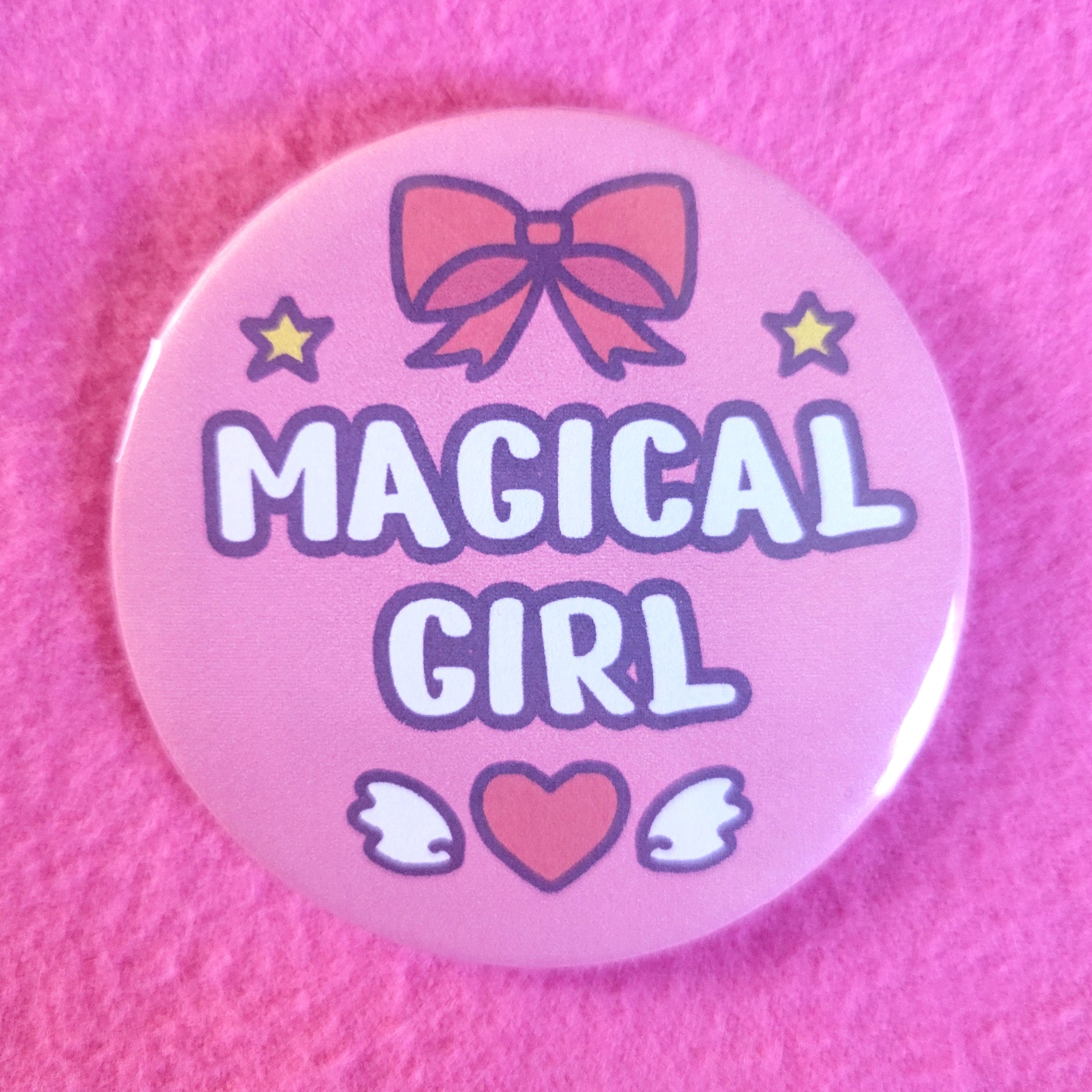 Customizable Magical Girl Button - Etsy