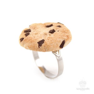 Scented Chocolate Chip Cookie Ring Unique Kawaii Miniature Charm Cute ...