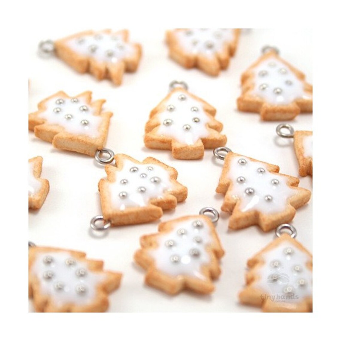Food Jewelry Scented Christmas Tree Cookie Charm Necklace Handmade ...
