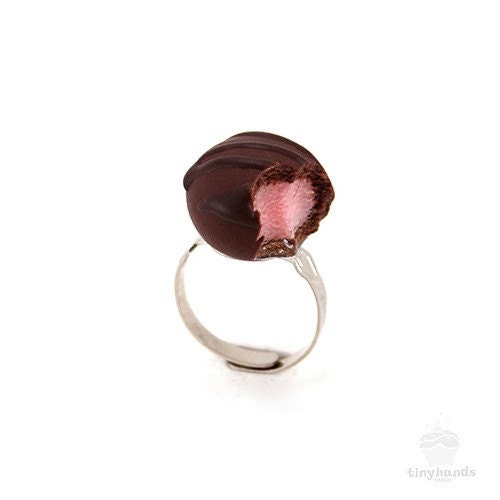 Scented Chocolate Ring Truffle Ring Gift for Foodie - Etsy