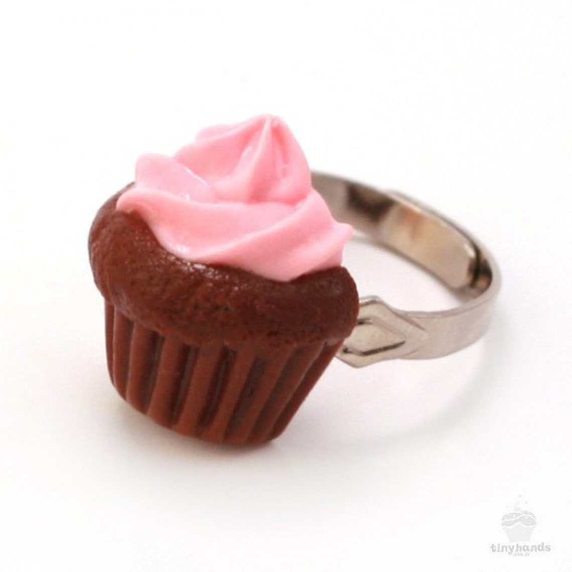 Food Jewelry Scented Strawberry Chocolate Cupcake Ring With - Etsy