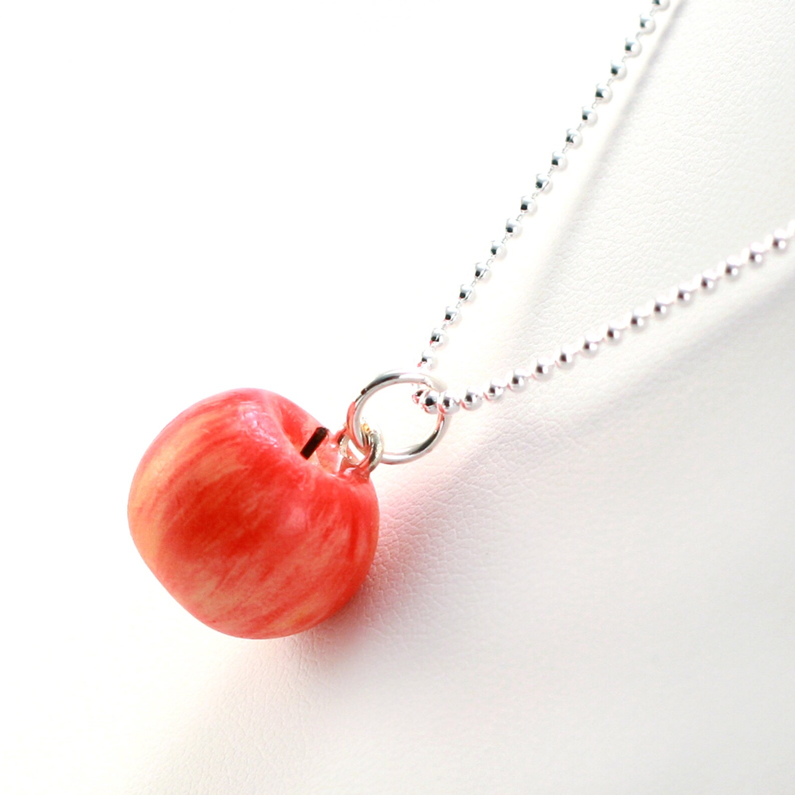 Mini Food Jewelry Fruit Apple Necklace Gift for Christmas Birthday ...