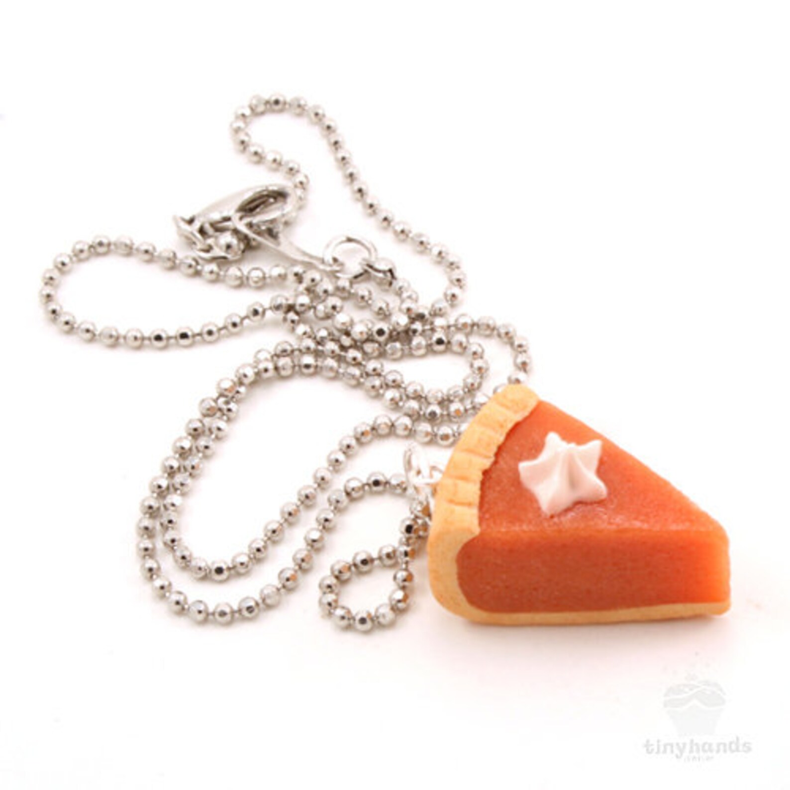Food Jewelry, Scented Pumpkin Pie Necklace, Mom Gift From Daughter ...