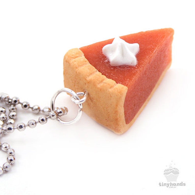 Food Jewelry, Scented Pumpkin Pie Necklace, Mom Gift From Daughter ...