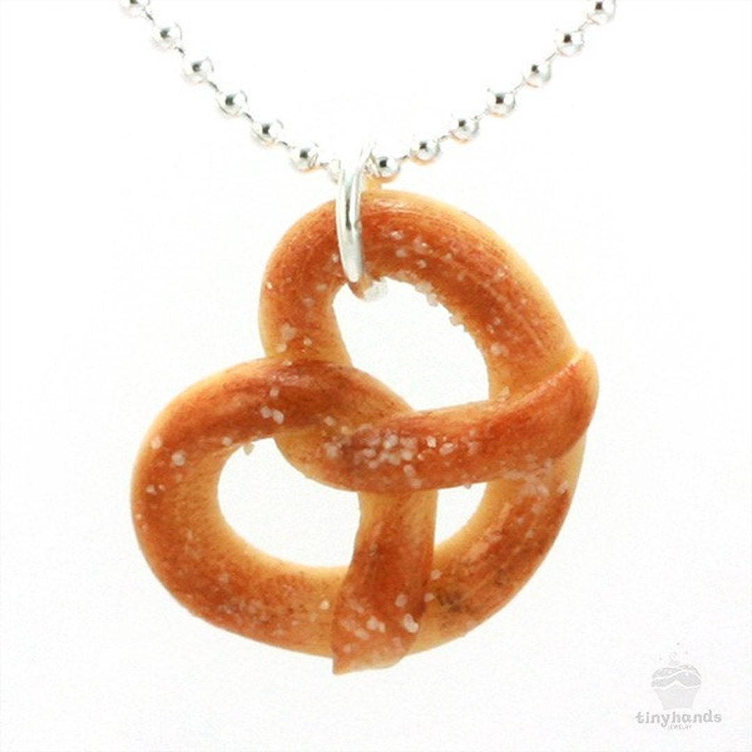 Food Jewelry, Scented Pretzel Necklace, Food Necklace, Foodie Gift ...