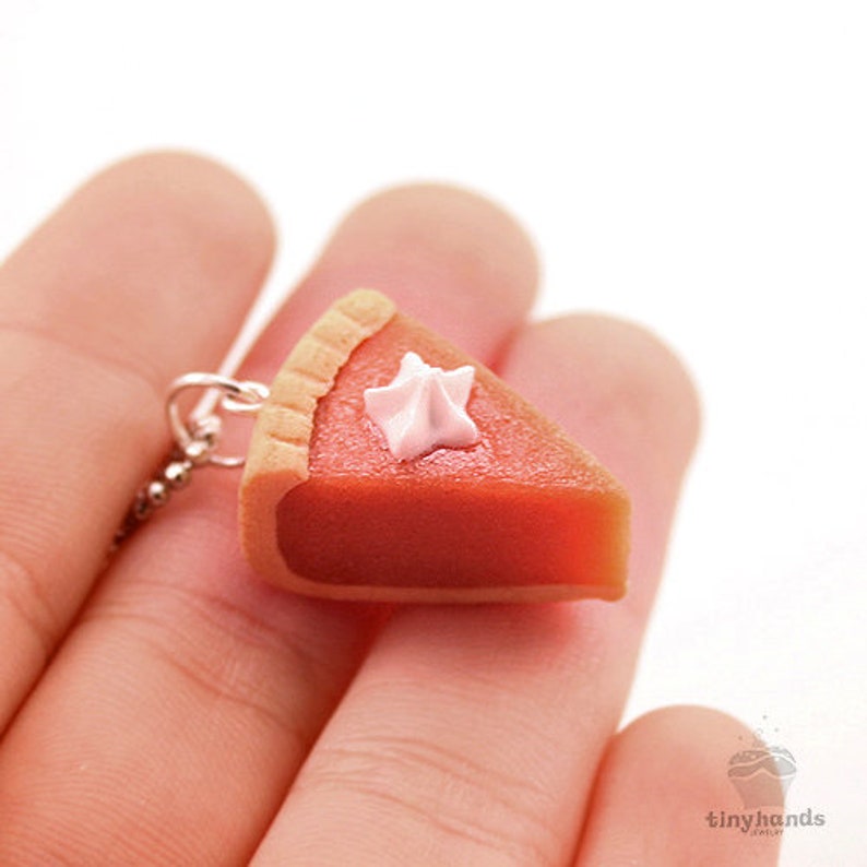 Food Jewelry, Scented Pumpkin Pie Necklace, Mom Gift From Daughter ...