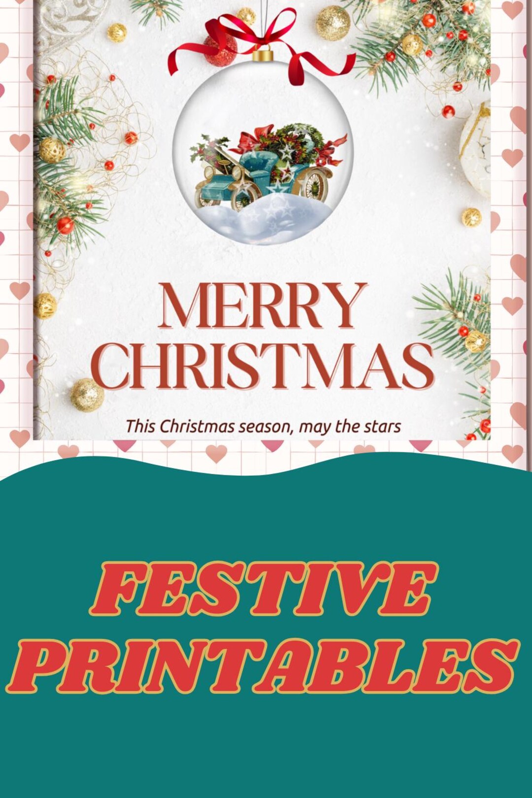 Festive Printable Pack, Holiday Party Decoration, DIY Christmas ...