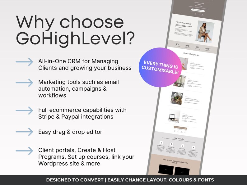 Gohighlevel Template Neutral, Gohighlevel Sales Funnel Template ...