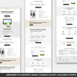 Systeme.io Template for Online Course, Landing Page Sales Funnel ...