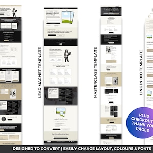 Virtual Assistant Sales Funnel Bundle for VA Sales Page Template Pack ...