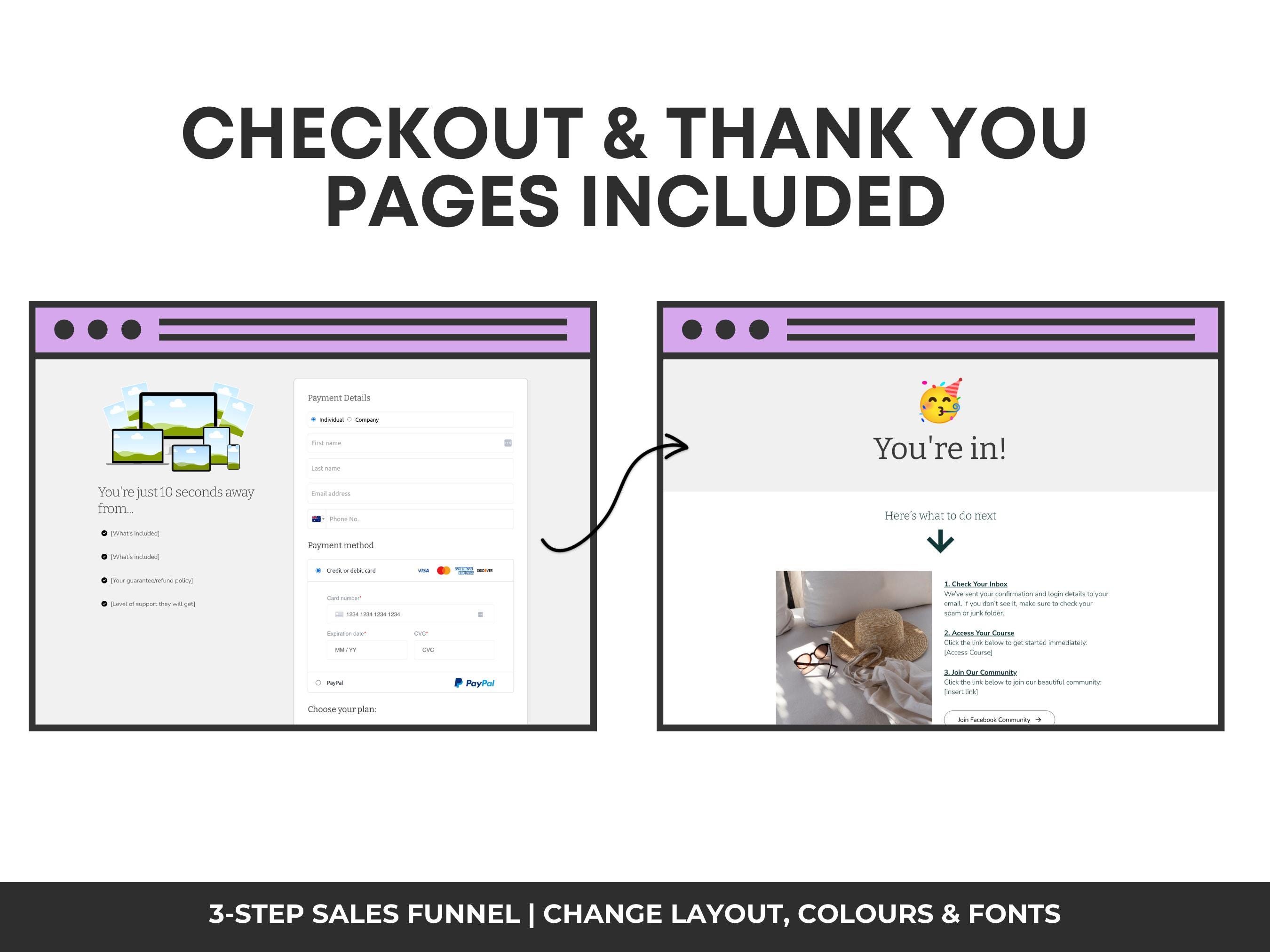 Online Course VSL Sales Page Systeme.io | Course Sales Funnel, Modern ...