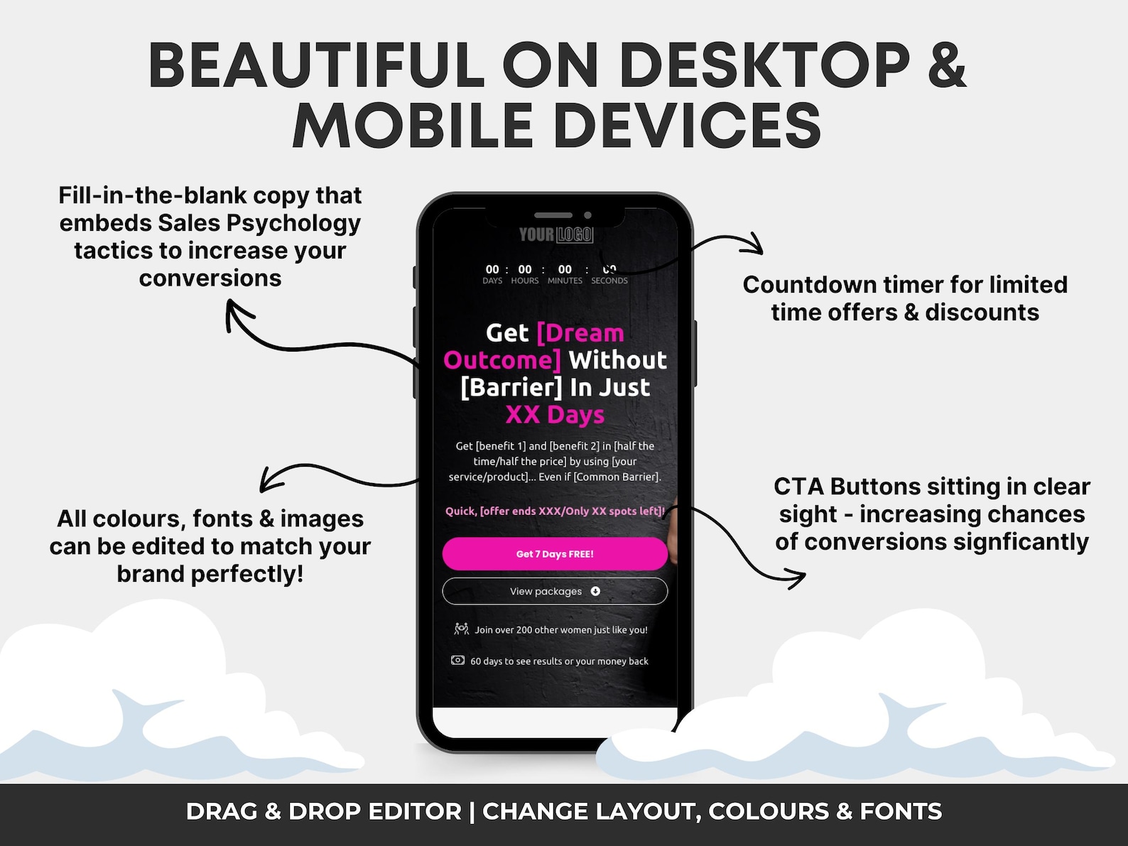 Systeme.io Fitness Funnel Template, Systeme Template for Personal ...