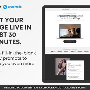 Systeme.io VSL Funnel Template, VSL Landing Page Template, Course Sales ...