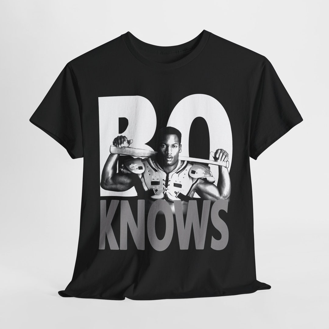 Bo Jackson Bo Knows Raiders Graphic T-shirt Size S-4XL Black Sweatshirt ...