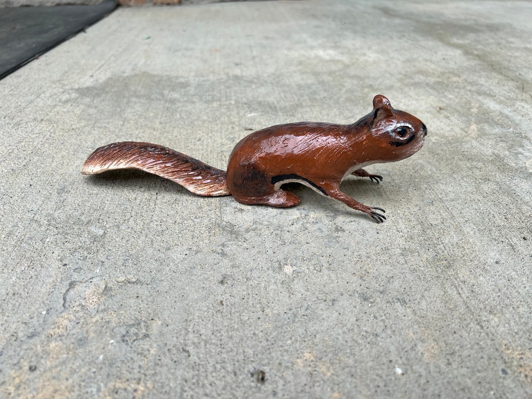 Tamia Hand-carved Wood Sculpture by an Micmac Guy Gosselin Tamia ...