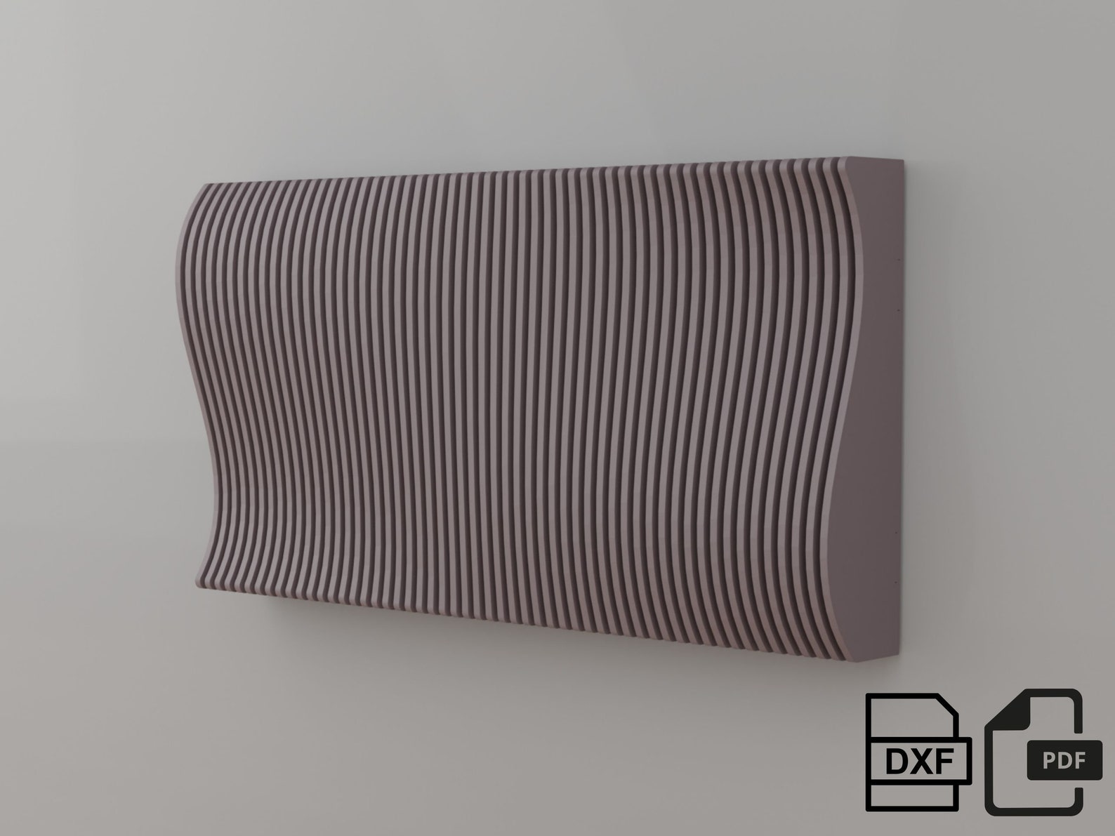 Parametric Wall Art & Decor 03: Wavy Wood Panel for Stylish Wall ...