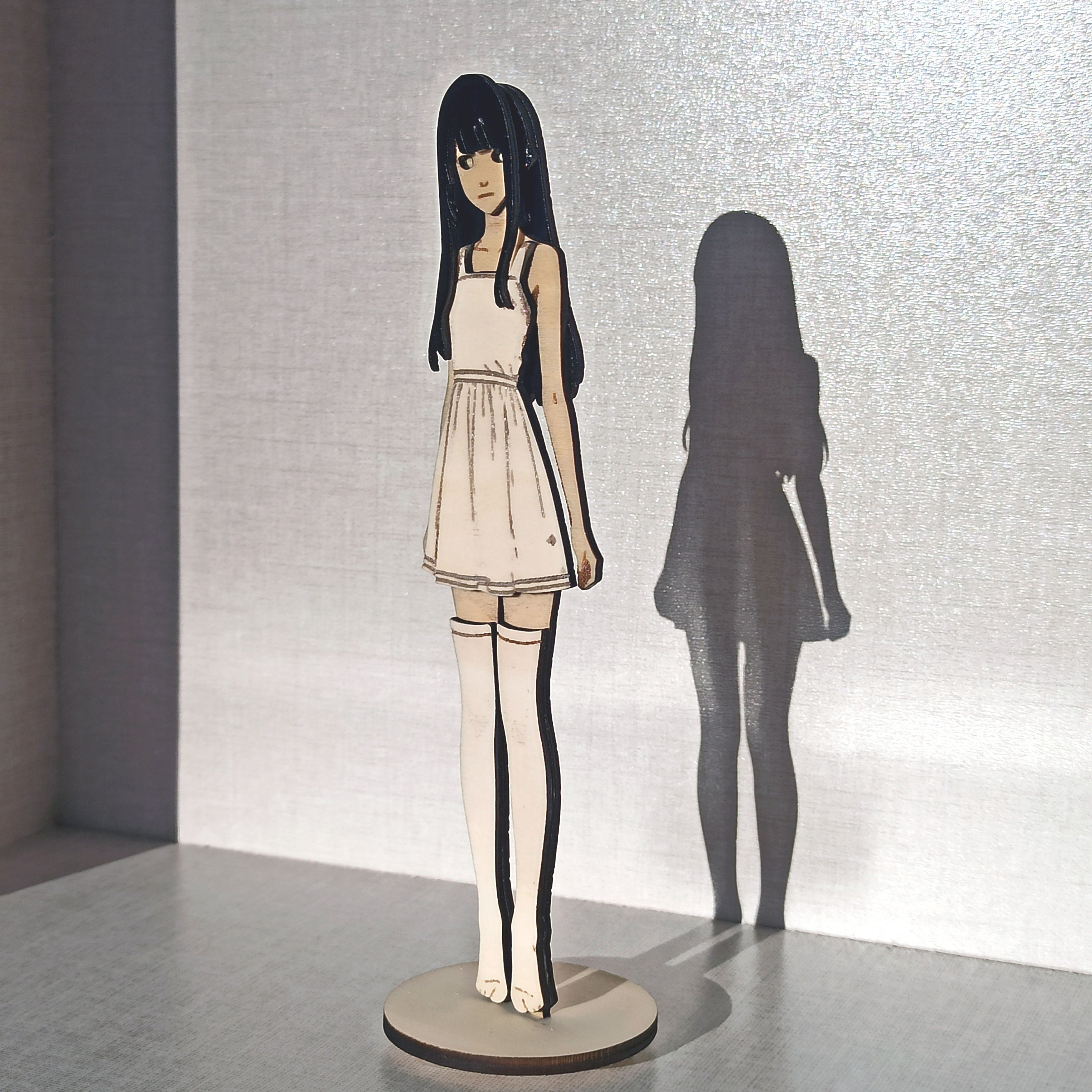 DIY 2.5D Anime Doll Wooden Standee Monochrome Manga Character ...