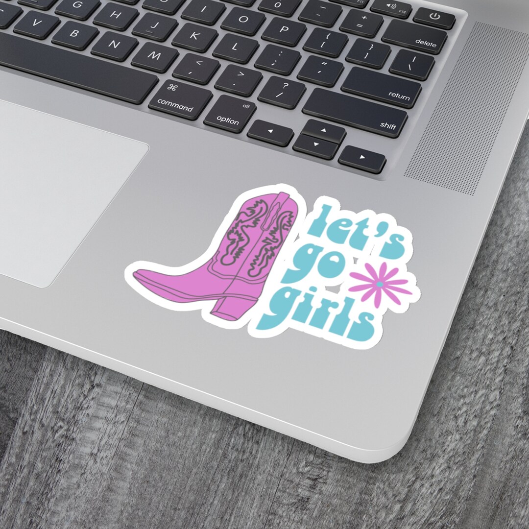 Coastal Cowgirl Boot Stickers Kiss-cut Bachelorette Party Favors Cowboy ...