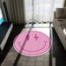 Pink Preppy Smiley Face Rug | Lightning Bolt Dopamine Decor | Eclectic ...